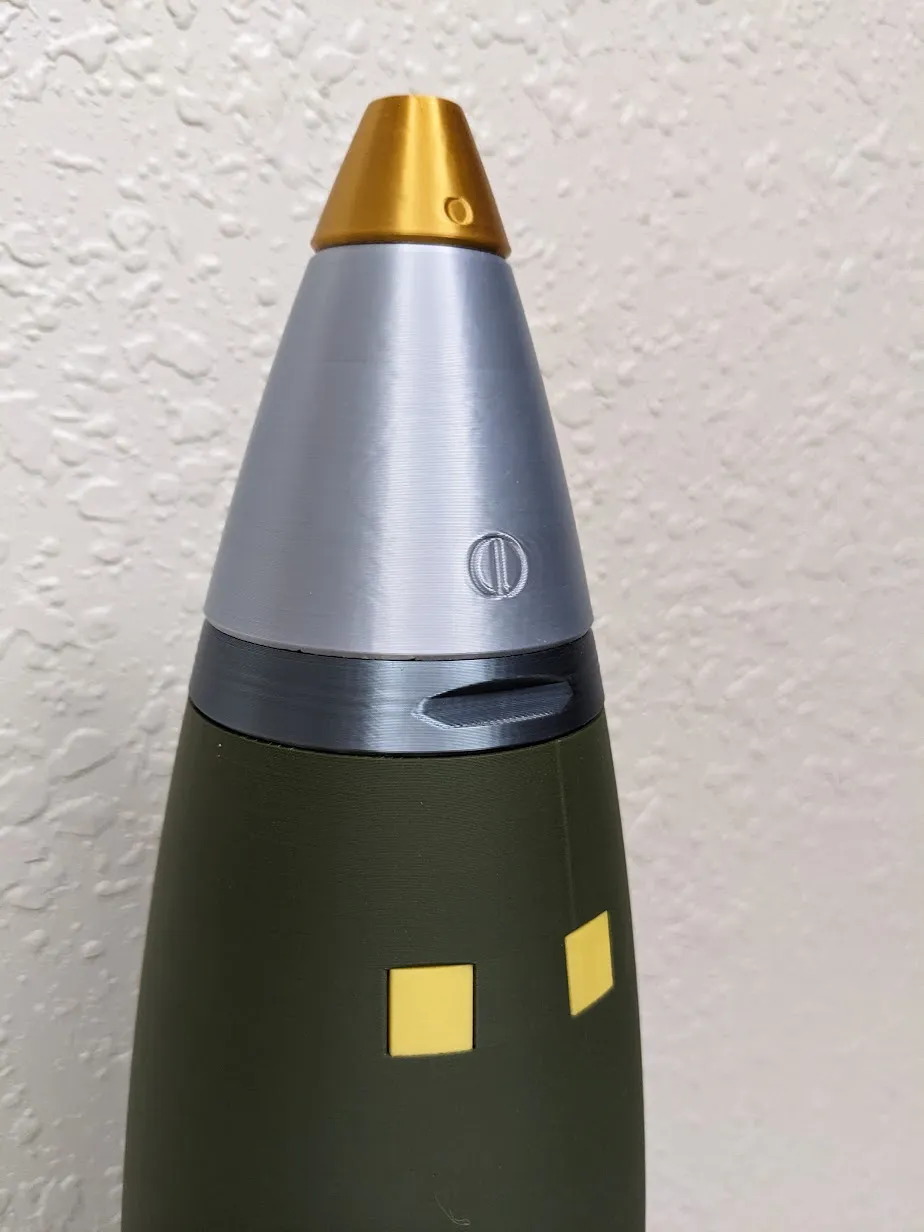 Life-size 105mm Artillery Shell | Minimal Filament by Rexi Labs ...
