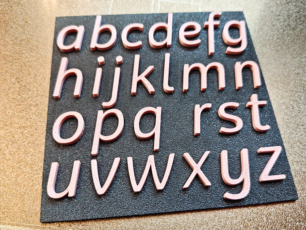Hengshui Style Alphabet Puzzle (Lowercase Edition) - Free 3D Print ...