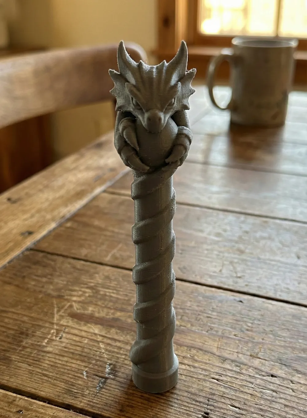 Guardian Dragon Scepter - Free 3D Print Model - MakerWorld