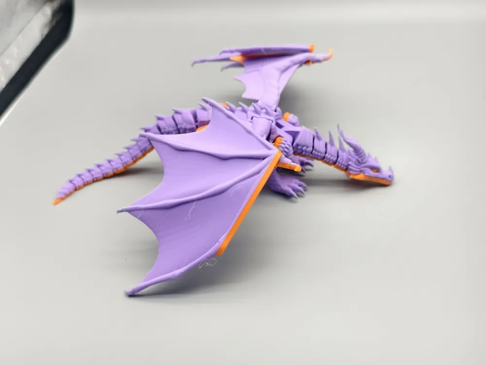 NightWing RainWing hybrid dragon, no supports, A1 mini printable - Free ...