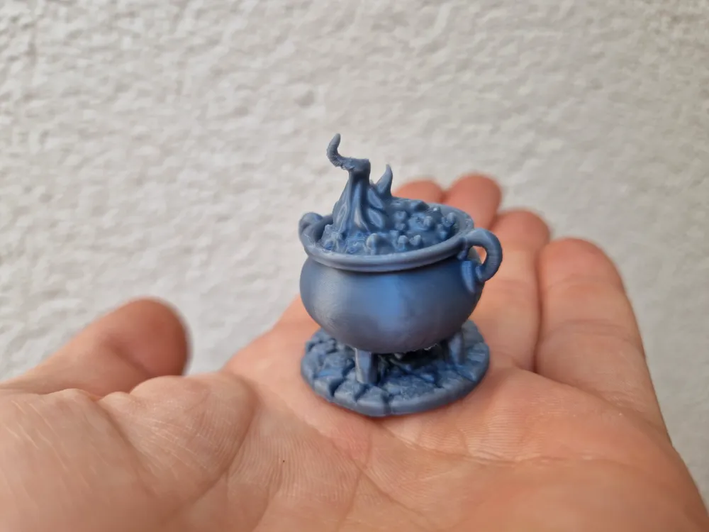 Miniature Witch's Cauldron / Pot - Free 3D Print Model - MakerWorld