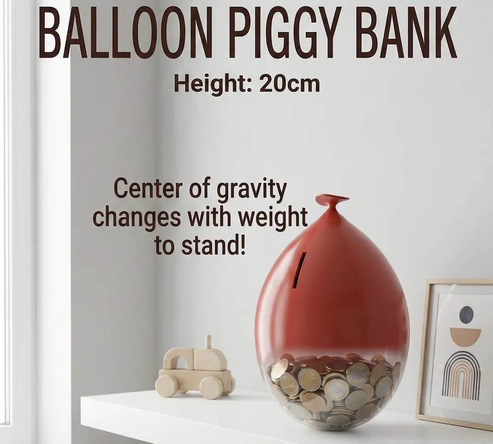Gravity Balloon Bank Self-Balancing - Free 3D Print Model - MakerWorld
