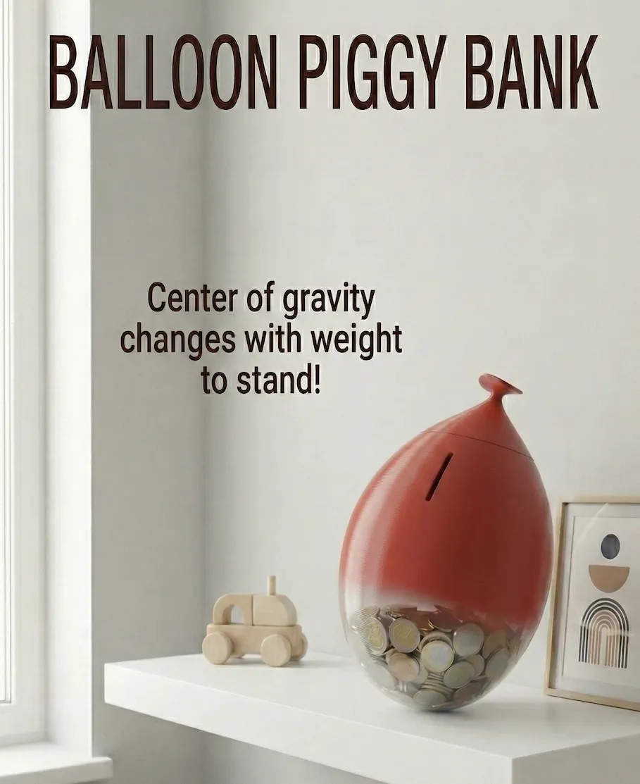 Gravity Balloon Bank Self-Balancing - Free 3D Print Model - MakerWorld