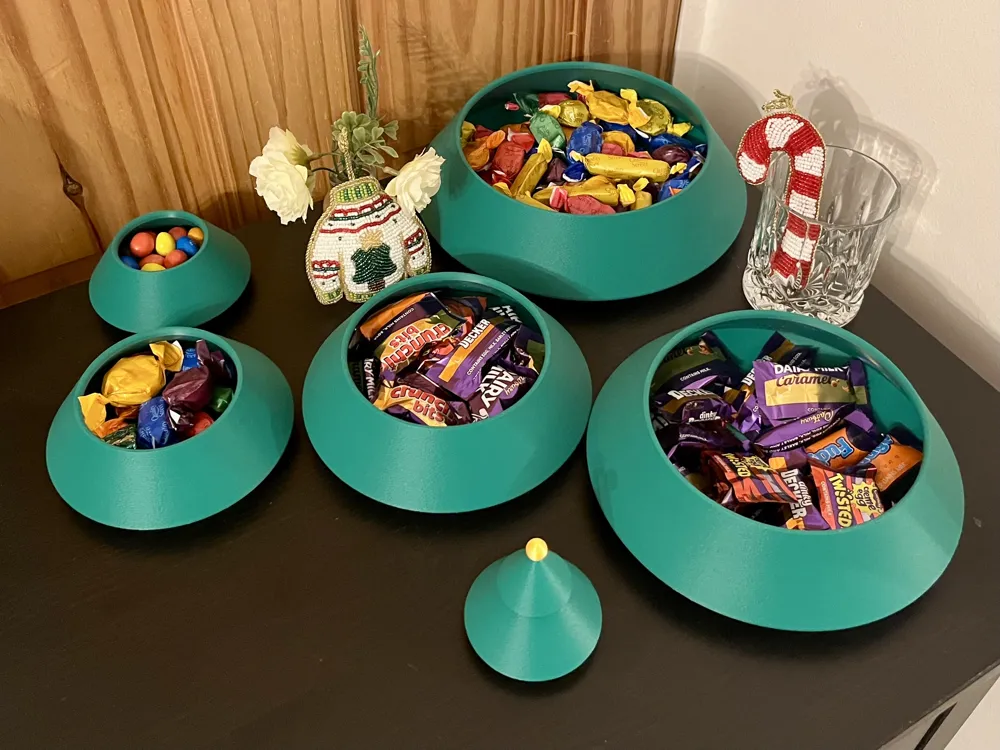 Christmas Snack Tree - Festive Catch All Trays - Free 3D Print Model ...