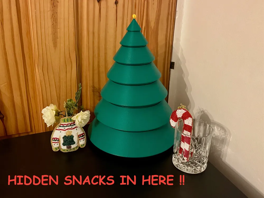 Christmas Snack Tree - Festive Catch All Trays - Free 3D Print Model ...