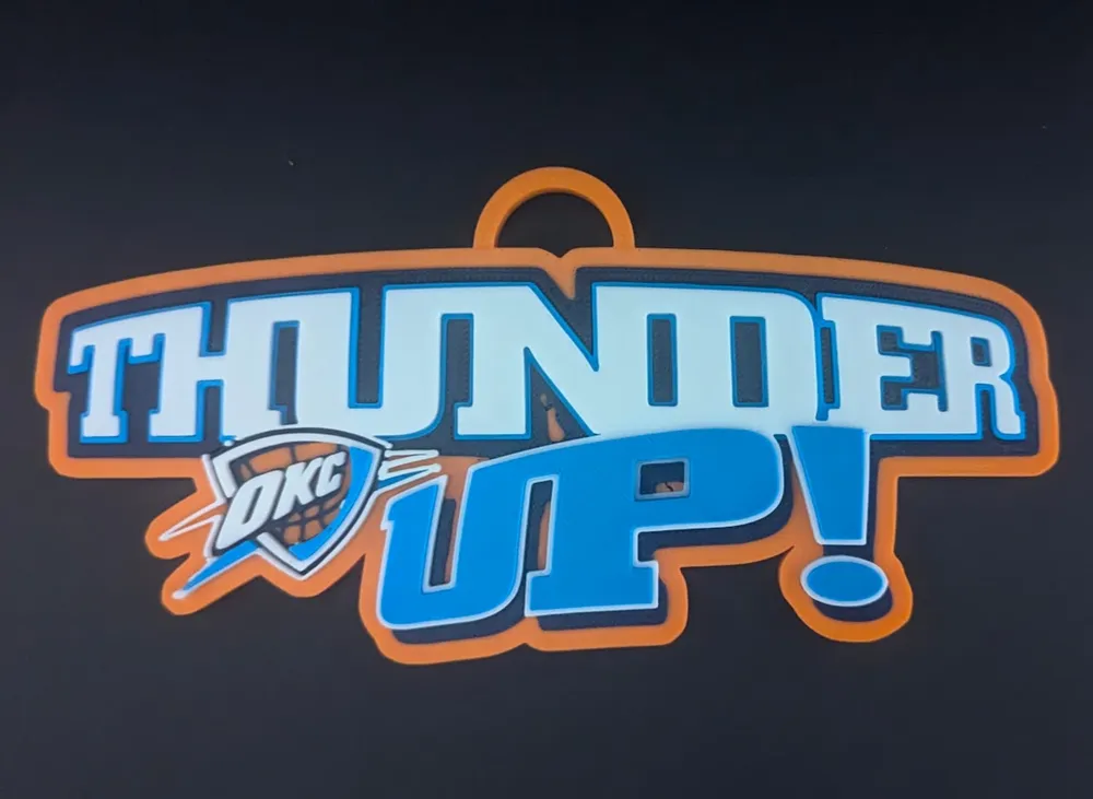 OKC Thunder Logo Rally Chain by DWAGGZ MakerWorld: Download Free 3D Models
