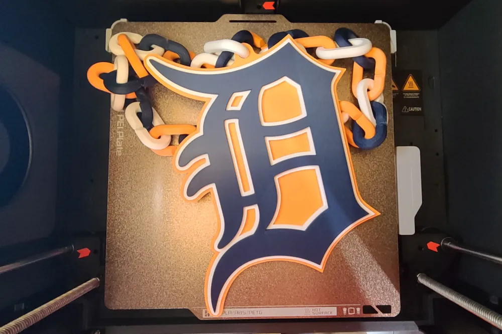Detroit Tigers Old English D Pendant by ABC3DPRINTS - MakerWorld