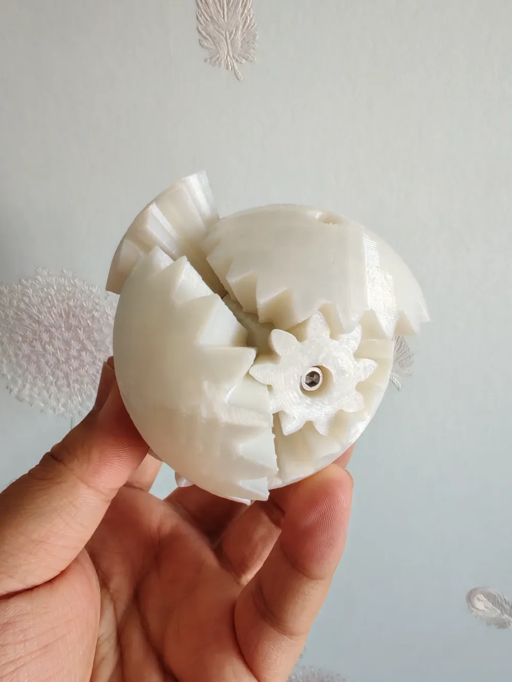 Round Gear Ball - Free 3D Print Model - MakerWorld