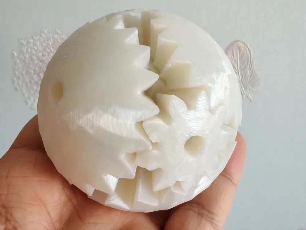 Round Gear Ball - Free 3D Print Model - MakerWorld