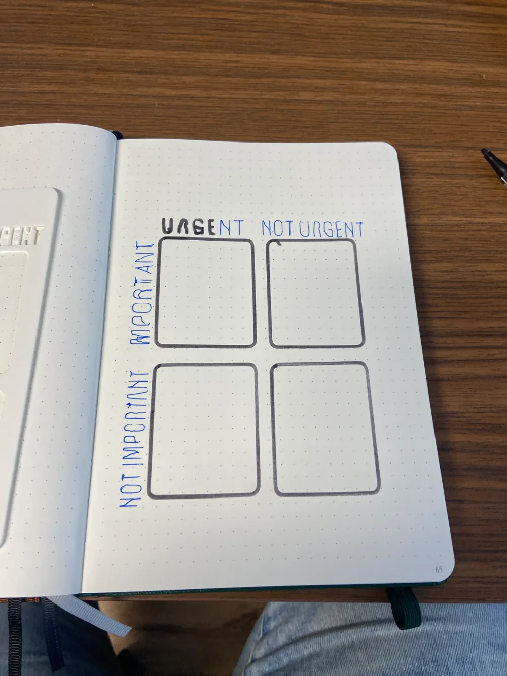 Eisenhower Matrix template for bullet journal by Arnaud V. - MakerWorld