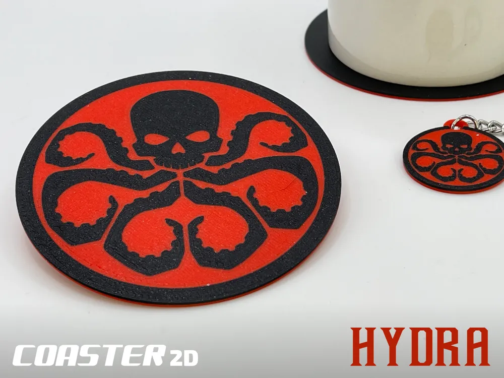 Hydra Coasters 2D/3D - Marvel by MalcTheOracle MakerWorld: Download ...
