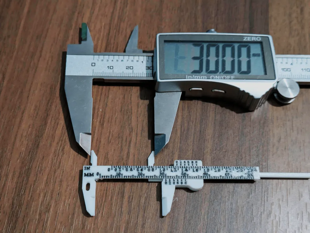 Pocket Vernier Calipers – 0.2mm Resolution by DownTheShed - MakerWorld