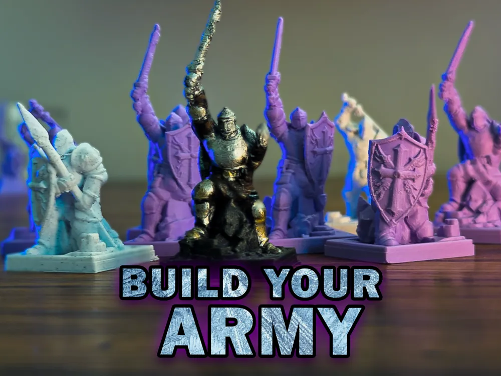 Fast Medieval Soldier Pack - 5 Supportless Minis - Free 3D Print Model ...