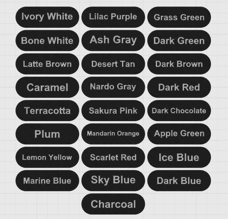 Spool Labels - Filament Colors (109 options) - Free 3D Print Model ...