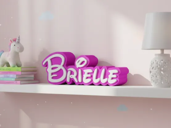 Brielle name plate lettering by 3dversum MakerWorld: Download Free 3D ...