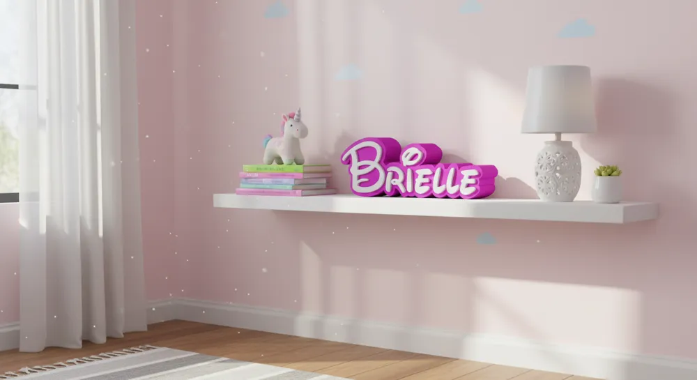 Brielle name plate lettering by 3dversum MakerWorld: Download Free 3D ...