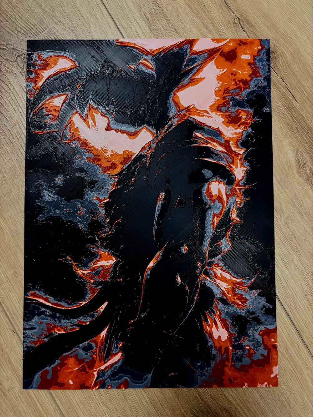 Dragon Ball Z hueforge 4 color print - Free 3D Print Model - MakerWorld