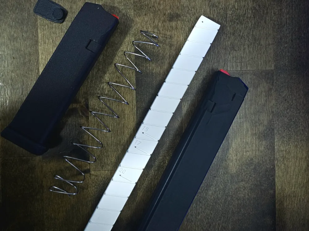 Glock Magazine Spring Jig (15,17,20,30 Rounds) - Free 3D Print Model ...