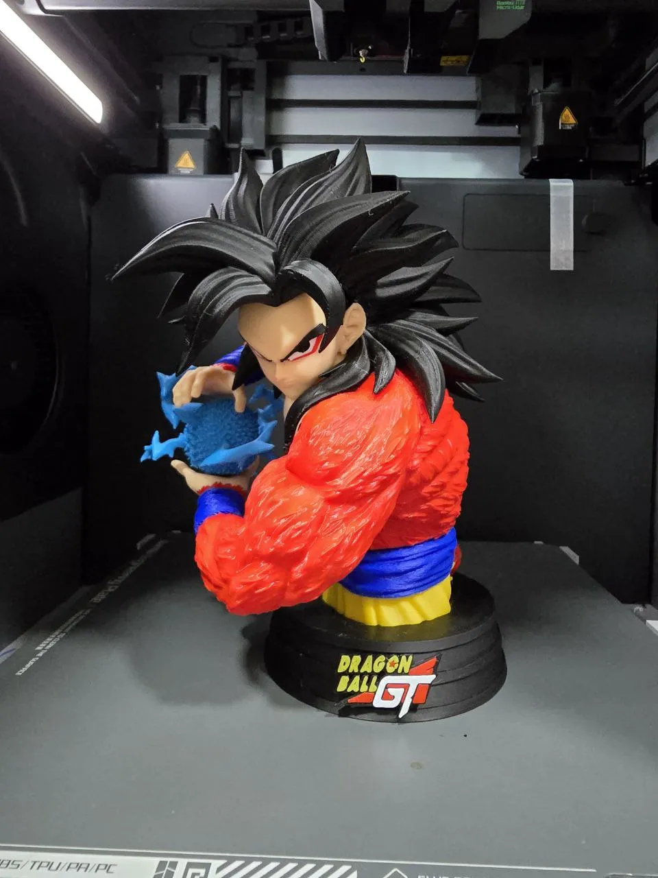 Goku Super Saiyan 4 Attack by todocolor MakerWorld: Download Free 3D Models