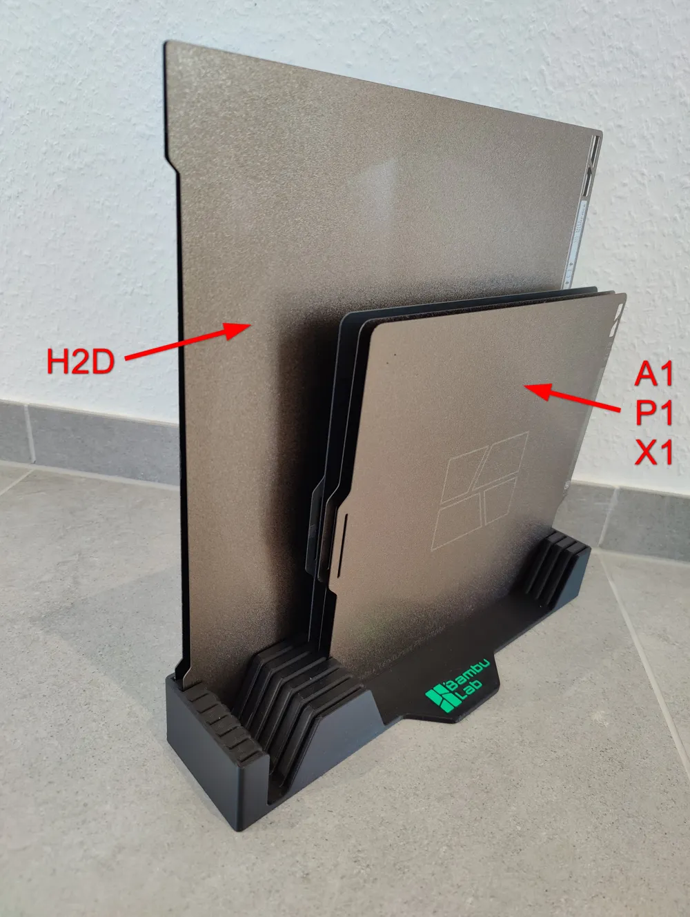 Bambu Lab build plate holder H2D X1C P1P P1S A1 by thkln MakerWorld ...