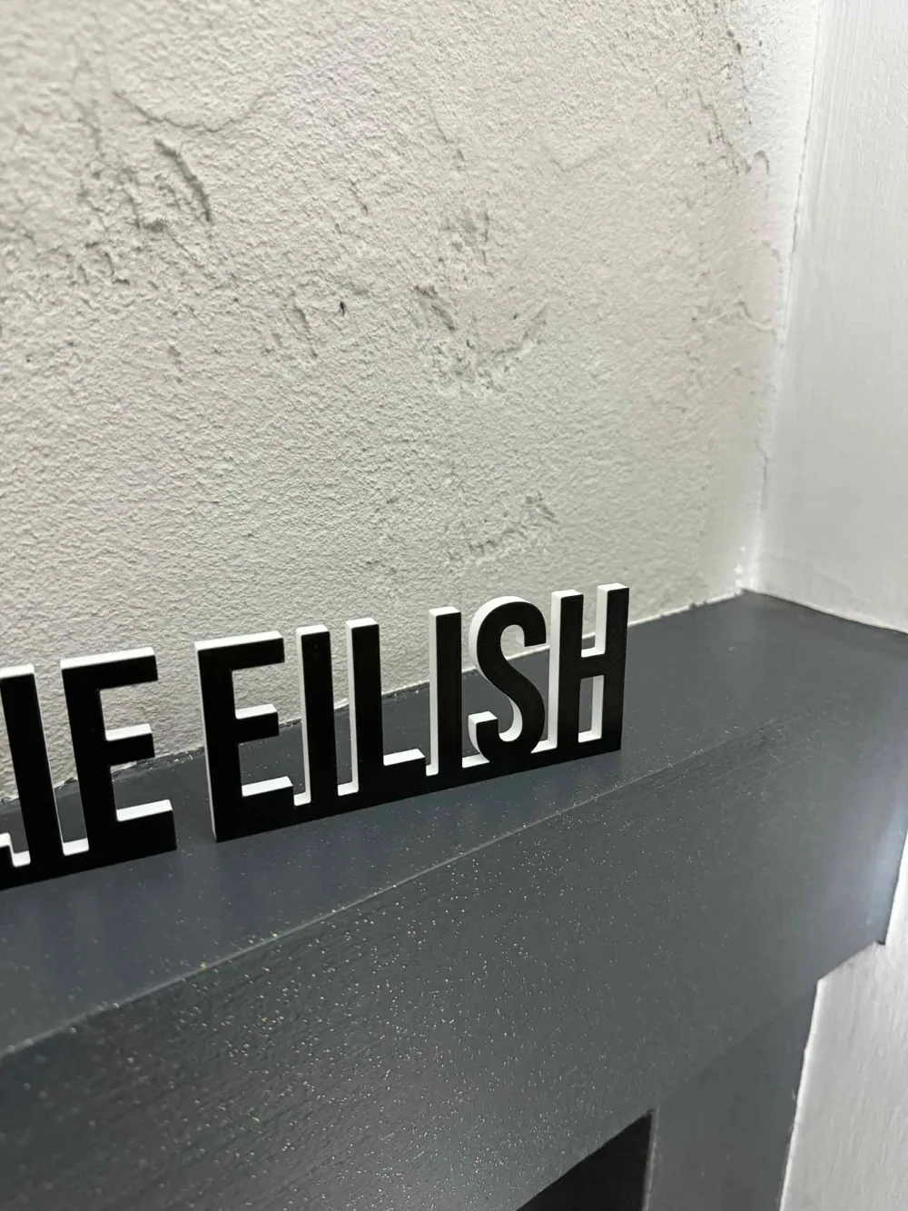 Billie Eilish Name Sign Art - Free 3D Print Model - MakerWorld