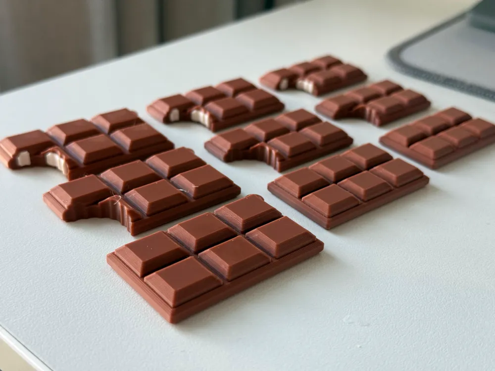 Chocolate Bar Keychain - Free 3D Print Model - MakerWorld
