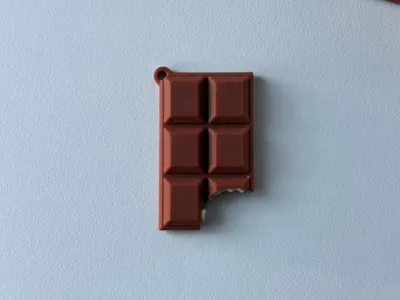 Chocolate Bar Keychain by fana MakerWorld: Download Free 3D Models