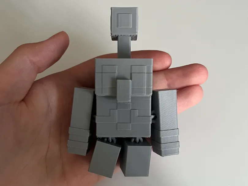 Flexi Minecraft Kupfer-Golem – Kostenloses 3D-Druckmodell – MakerWorld