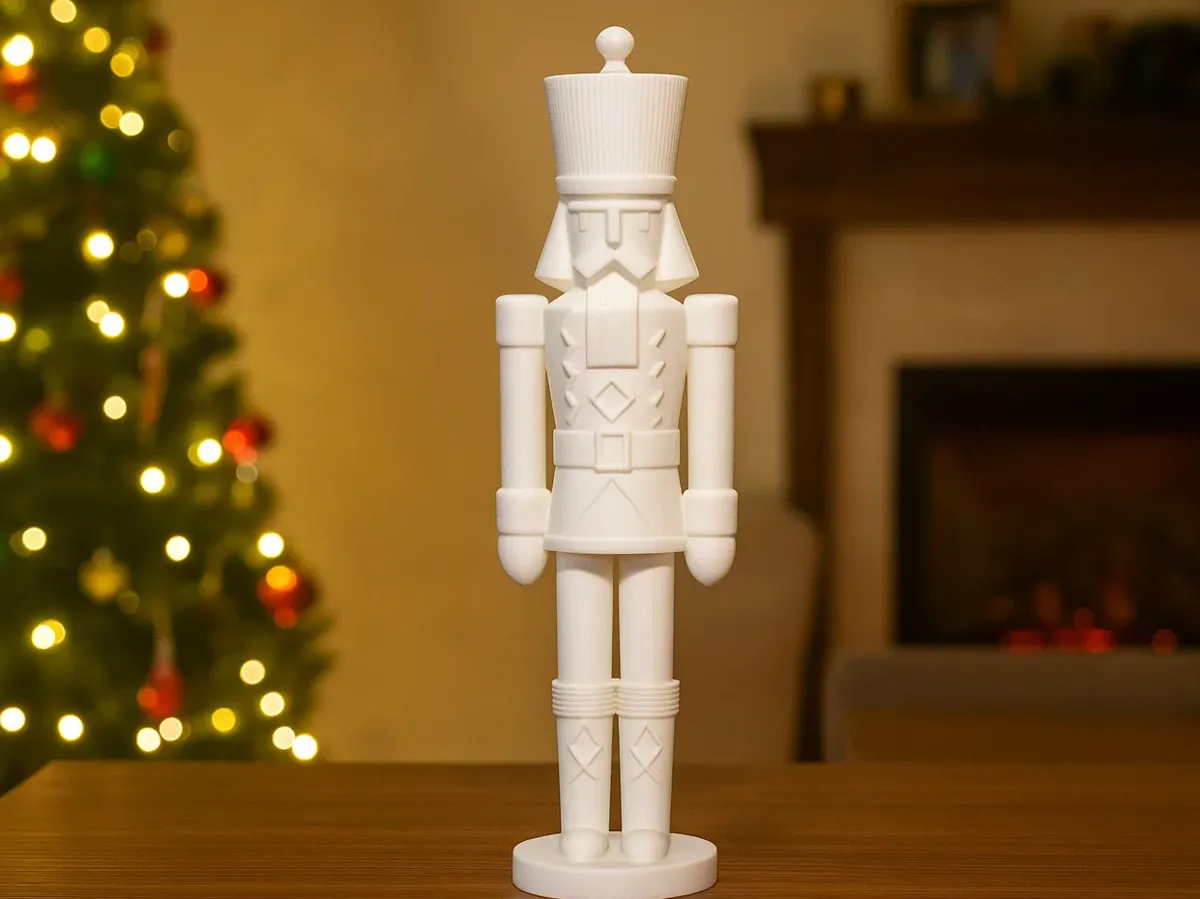 Minimalist Nutcracker Sculpture – Holiday Decor by Sculturissimo3D ...