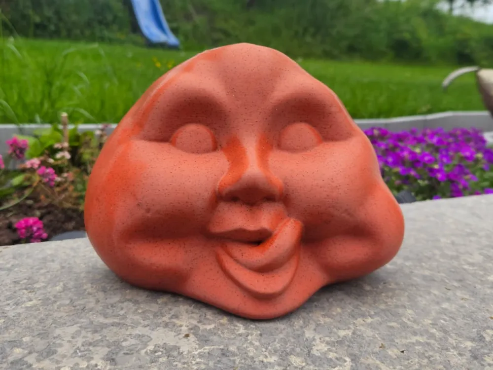 Funny Stone Face – Deko Stein Figur - Free 3D Print Model - MakerWorld
