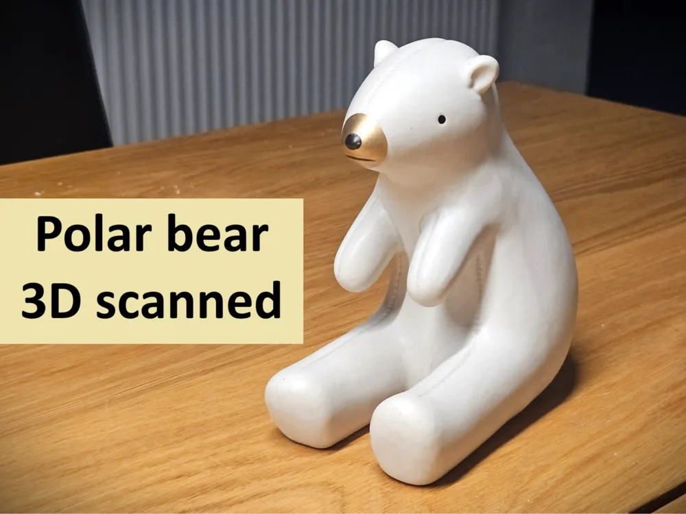 Ceramic Teddy Polar Bear - 3D Scan - Free 3D Print Model - MakerWorld