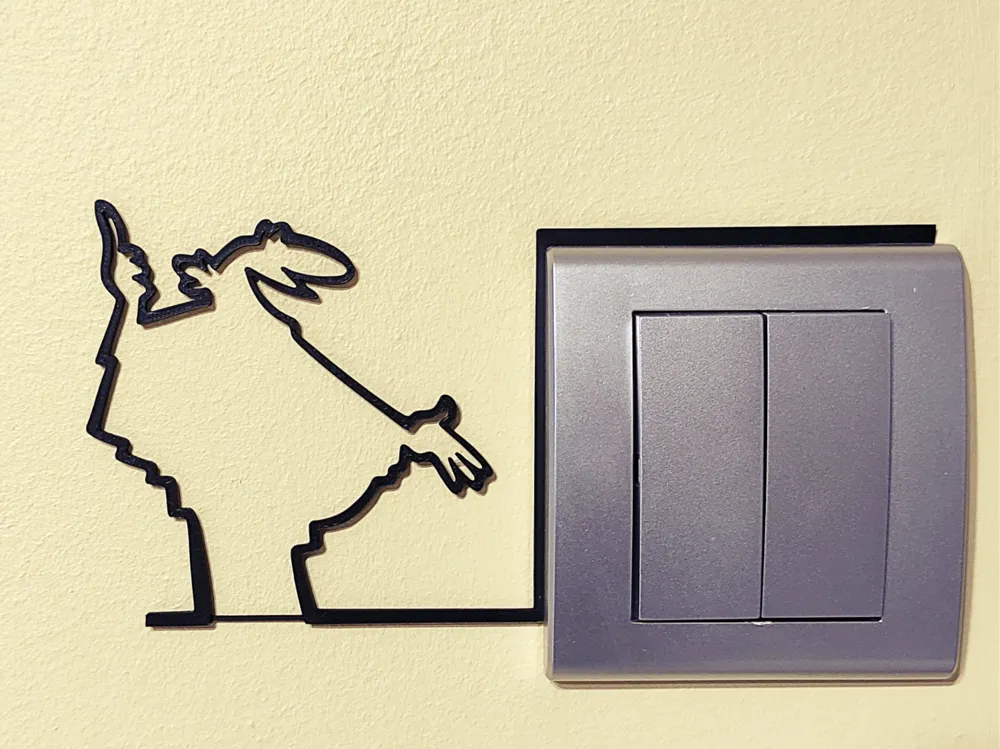 Funny Light Switch Gadget – La Linea Balum 121 by vg1 MakerWorld ...