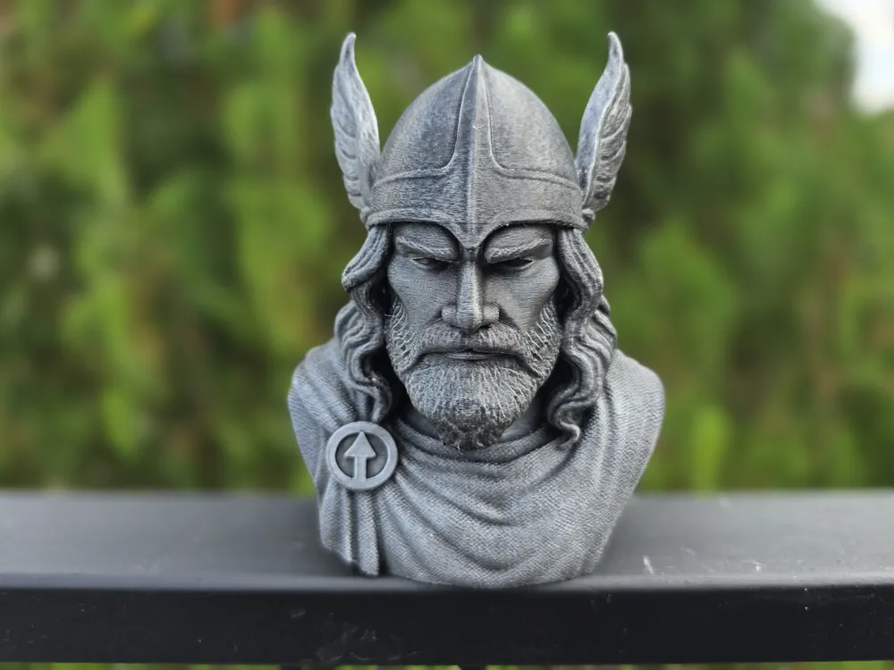 Tyr – Norse God Bust - Free 3D Print Model - MakerWorld