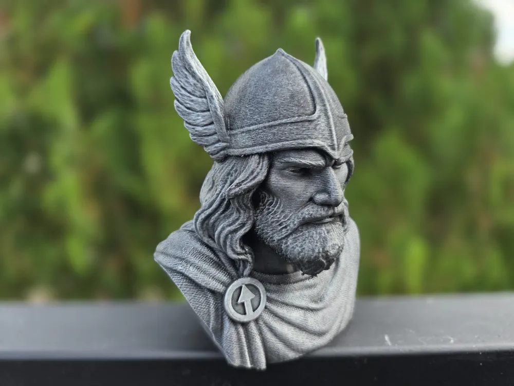 Tyr – Norse God Bust - Free 3D Print Model - MakerWorld