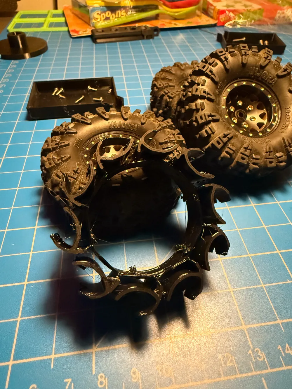 Injora Swamp Claw RC Tire Insert 70x21x1.3 Piranha by fajitas21 MakerWorld: Download Free 3D Models