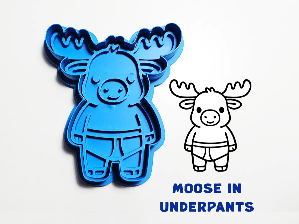 Elch Keksausstecher / Stempel – Kostenloses 3D-Druckmodell – MakerWorld