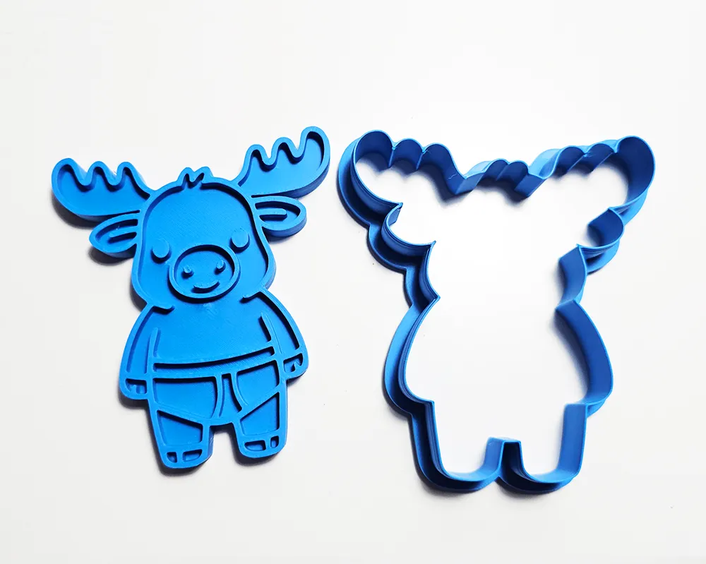 Moose Cookie Cutter / Stamp - Free 3D Print Model - MakerWorld