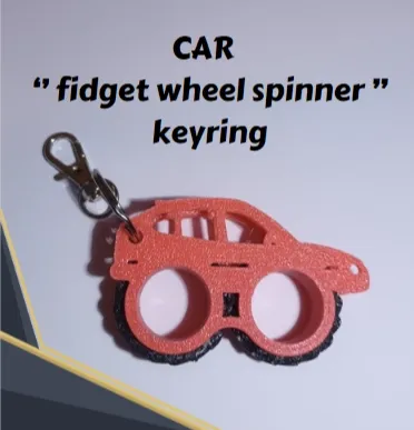 car fidget spinner keyring by eyedoo3d - MakerWorld
