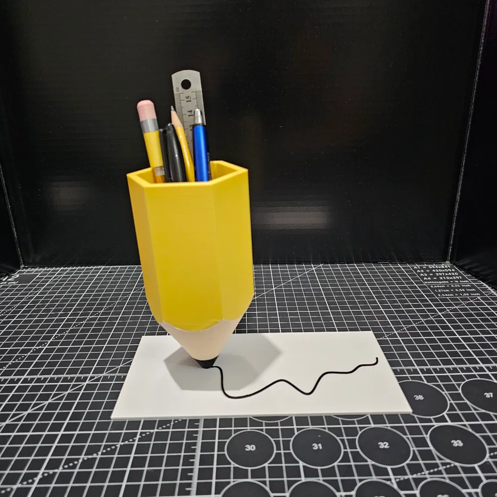 Pencil holder - Pencil with page - Multi parts by lrcustoms - MakerWorld