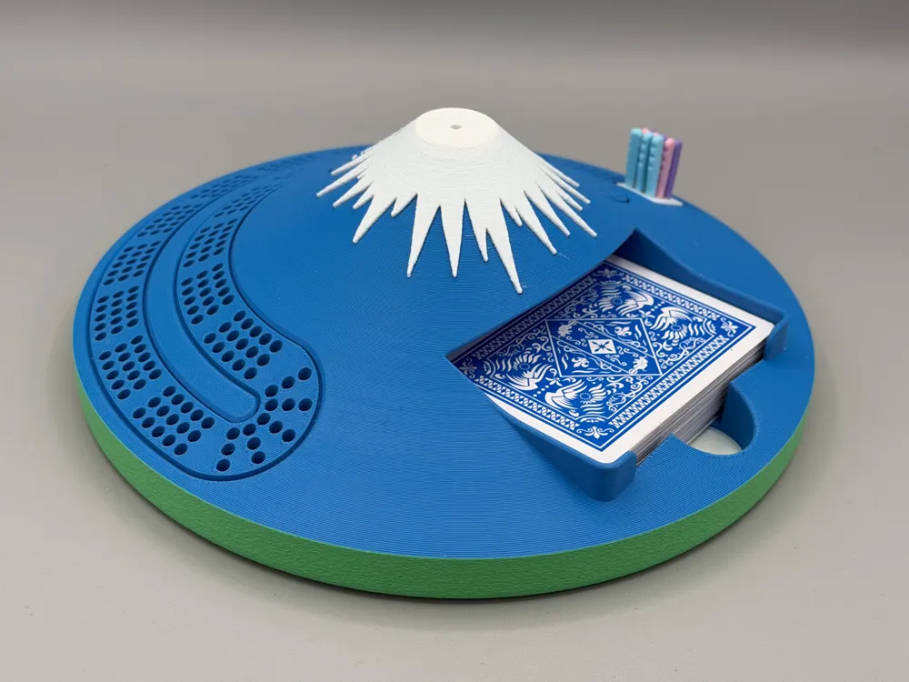 Mt. Fuji Cribbage Board - Free 3D Print Model - MakerWorld