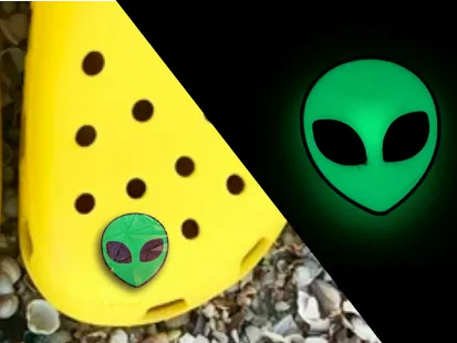 Alien Croc Shoe Charm (Jibbitz) by sidbarret007 - MakerWorld