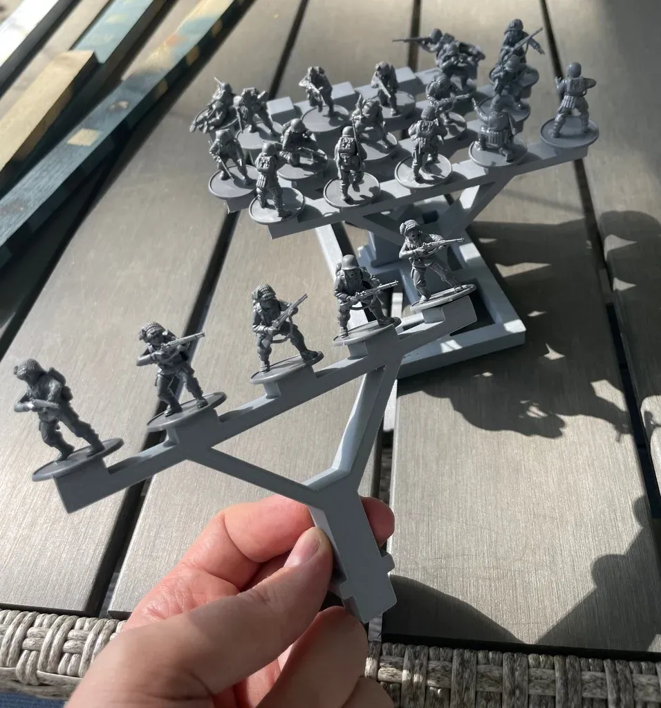 Miniatures spray paint handle and rack - Free 3D Print Model - MakerWorld