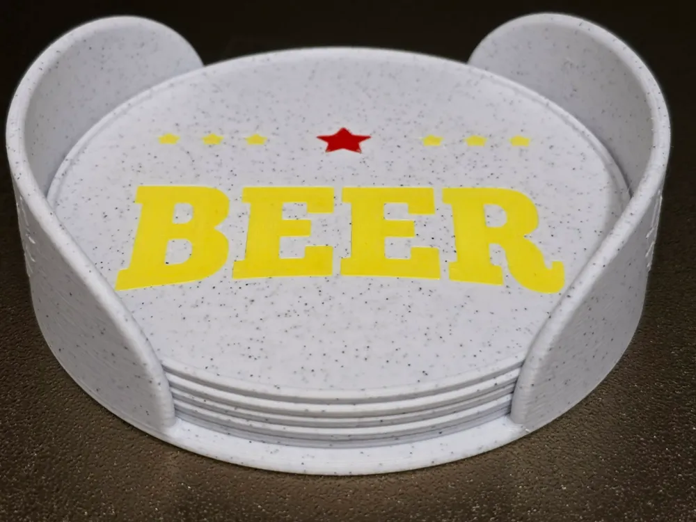 Coaster Holder: Designed for Your Beer Coaster Set by Bavon82 - MakerWorld