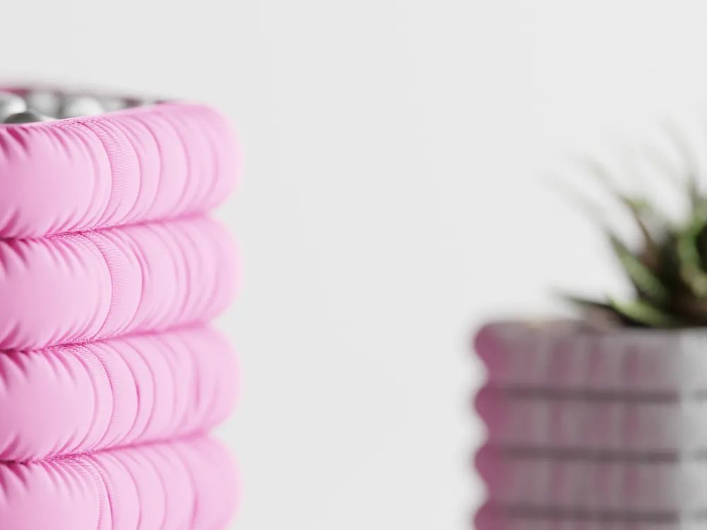 Inflated soft Cloth Planter Plant Pot Vase Series9 by HpInvent - MakerWorld