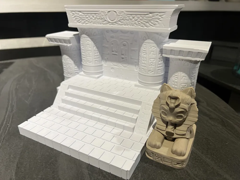 Divine Pedestal: Egyptian Temple Display Base - Free 3D Print Model ...