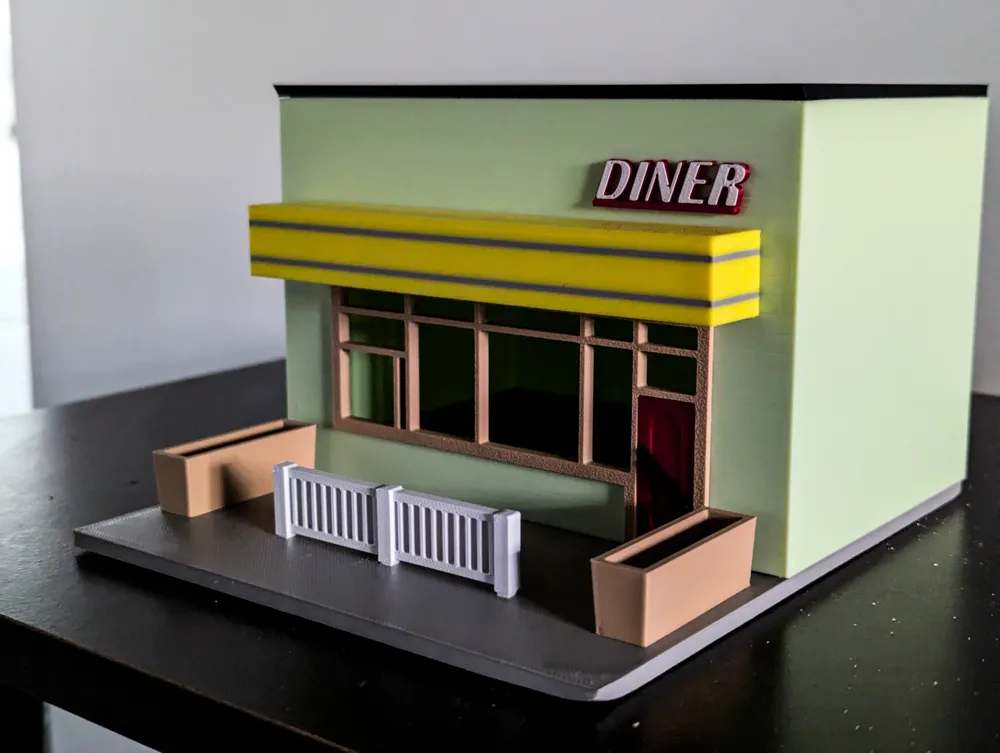 Little Goat Diner Chicago - 1/64 Scale Model by LAYRLAB MakerWorld ...