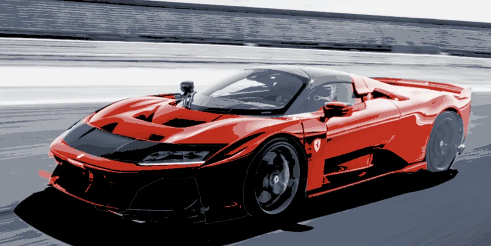 Ferrari F80 HueForge. - Free 3D Print Model - MakerWorld