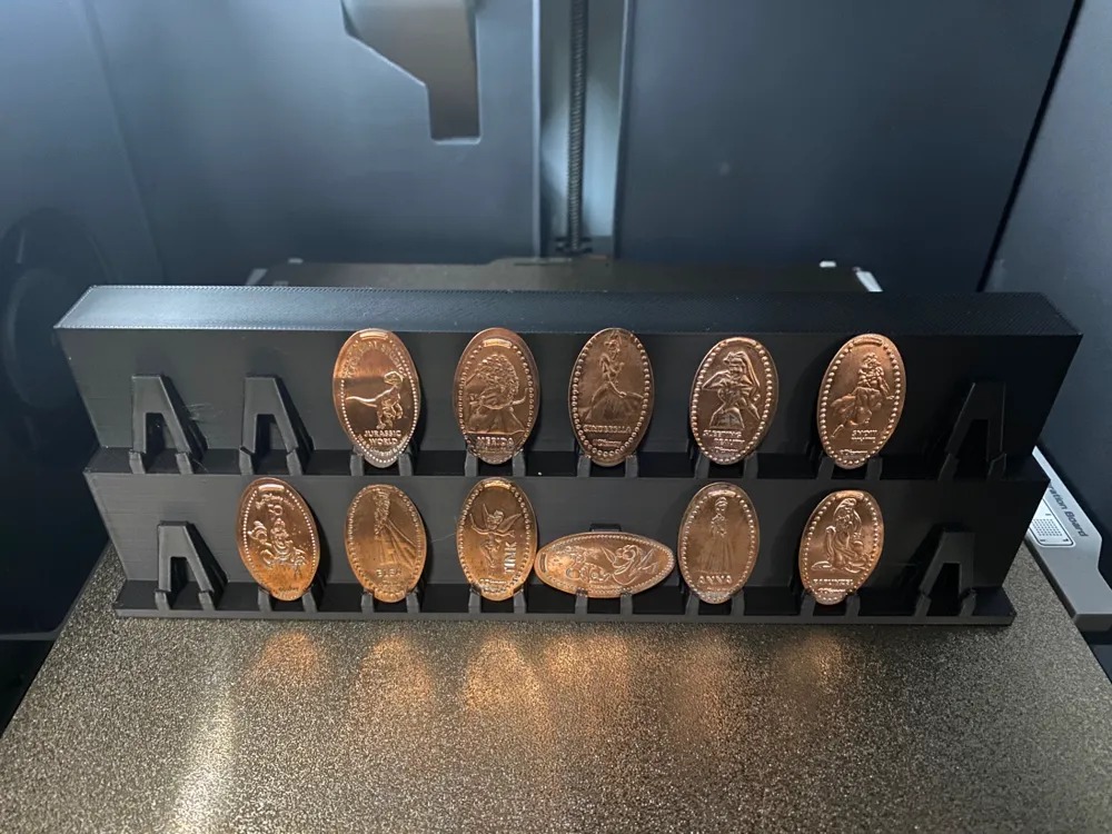 Pressed Penny Display - 16 Pennies Remixed by Sw1tchWolf MakerWorld: Download Free 3D Models