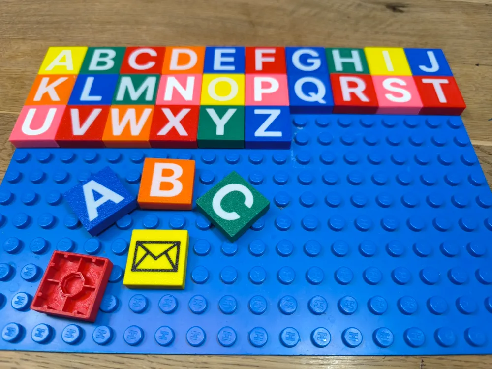 Duplo Tiles - ABC Letters & Make own Tiles by BamBam Design MakerWorld ...