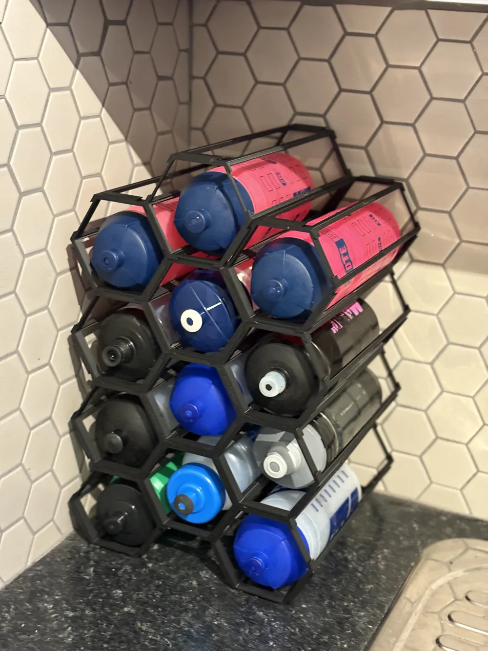 BottleFinity: Modular Water bottle Storage - Free 3D Print Model ...